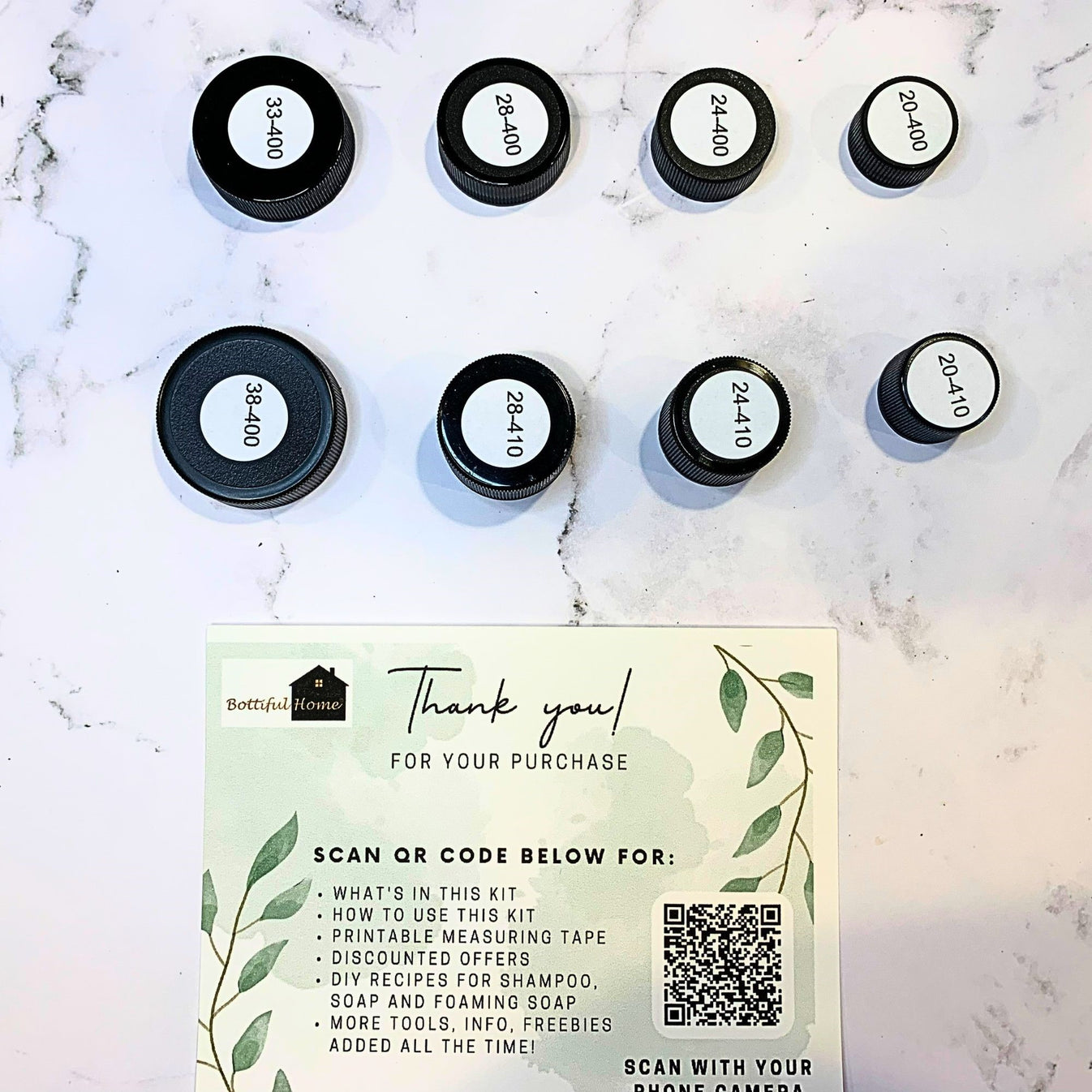 Essential Bottle Lid Thread Testing Kit - Easily Identify Your Bottle ...